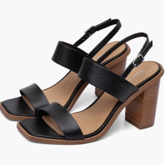 Lisa Vicky | Shoes | Lisa Vicky Oasis Leather Slingback Sandal Stacked ...